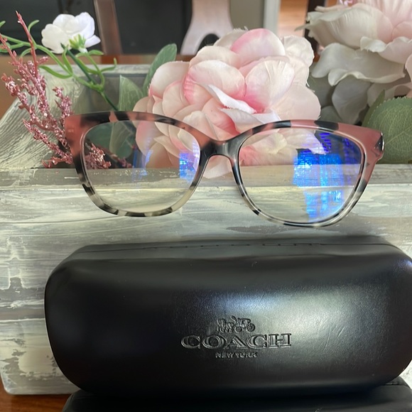 Coach | Accessories | Used Coach Pink Gray Black Prescription Glasses ...